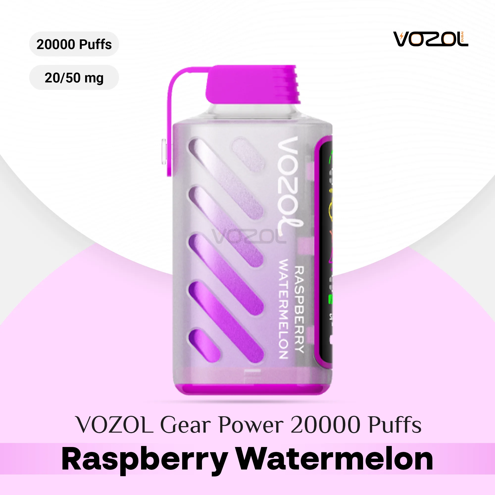 VOZOL Gear Power 20000 Puffs Raspberry Watermelon in UAE