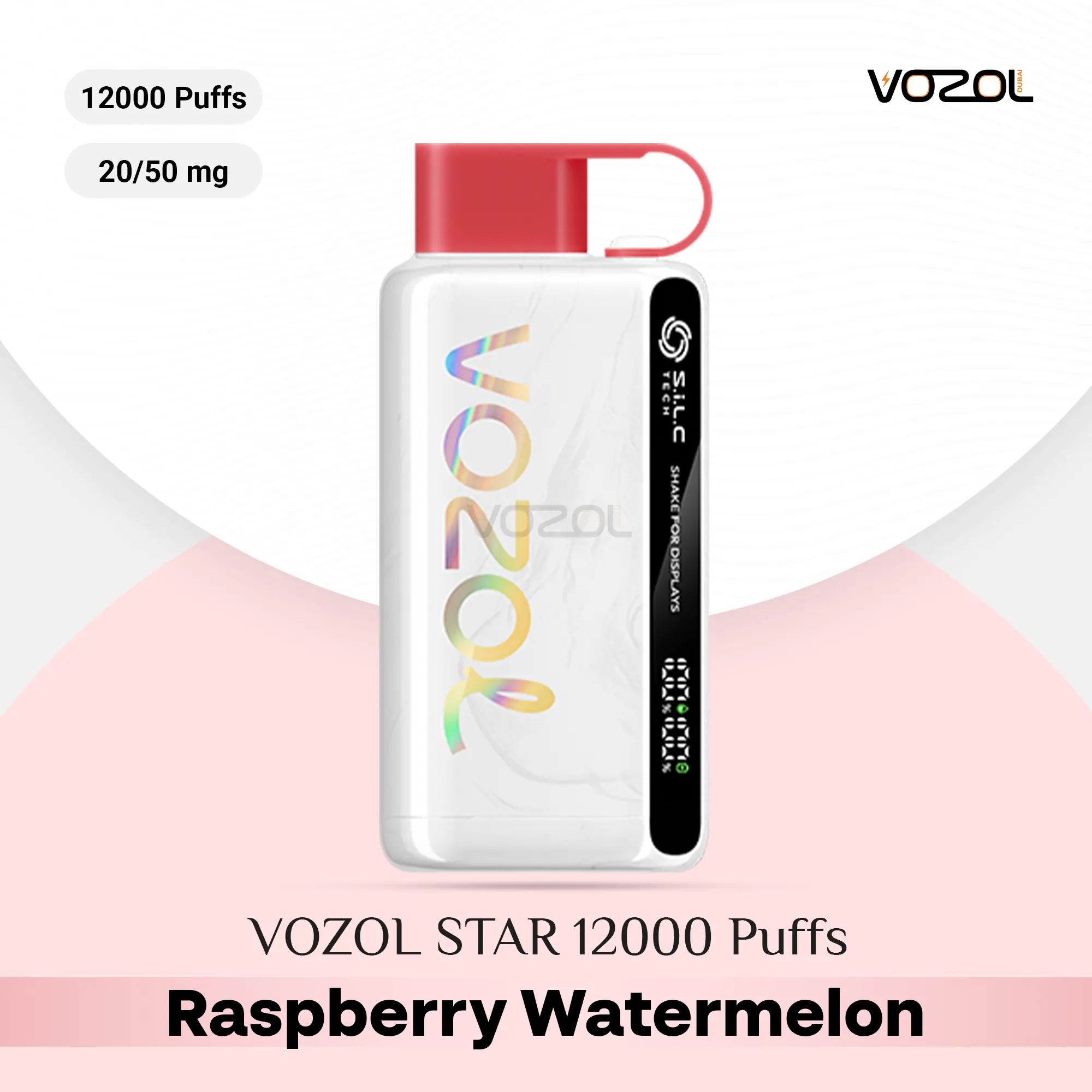 Buy VOZOL STAR 12000 Puffs Raspberry Watermelon
