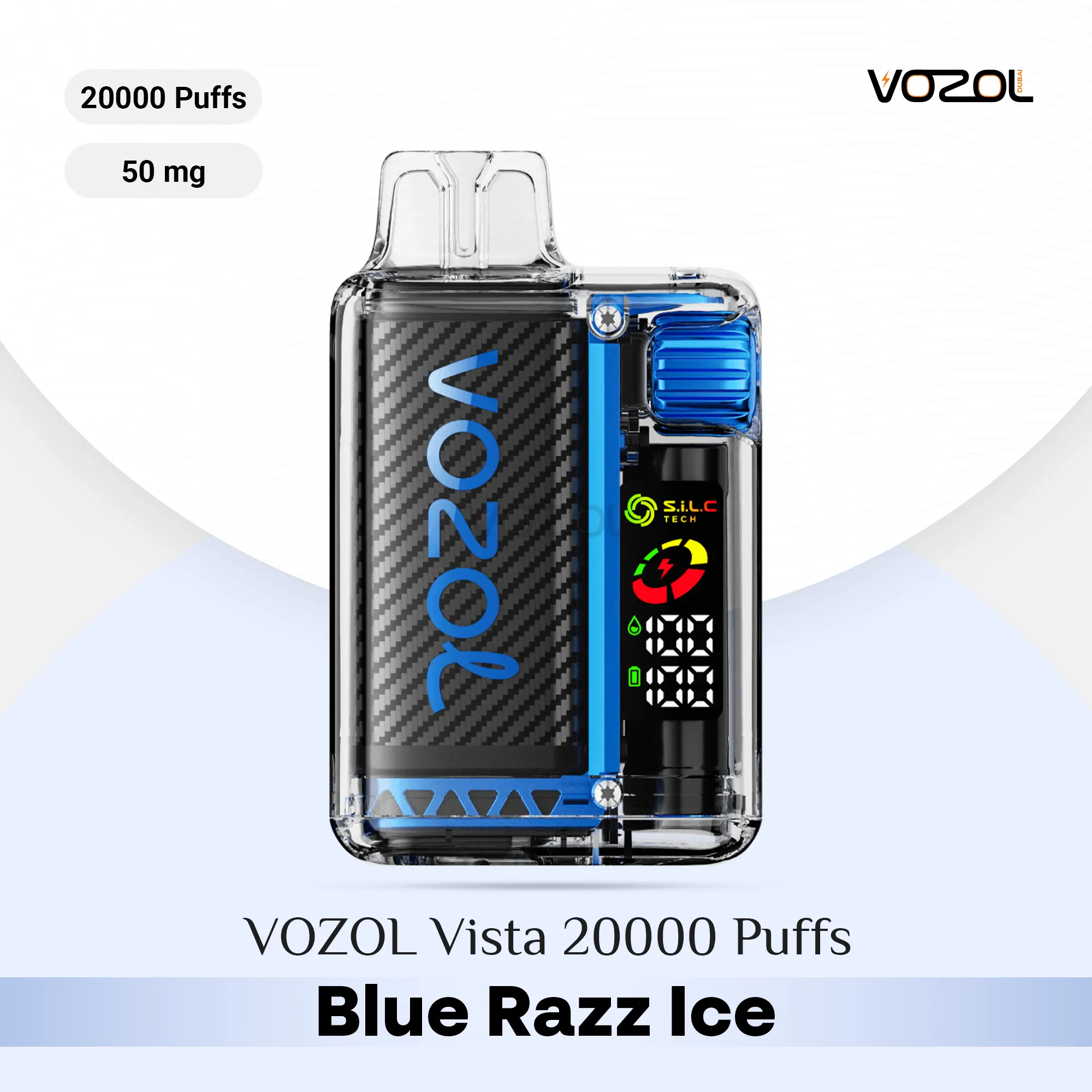 VOZOL Vista 20000 Puffs Blue Razz Ice Disposable in UAE