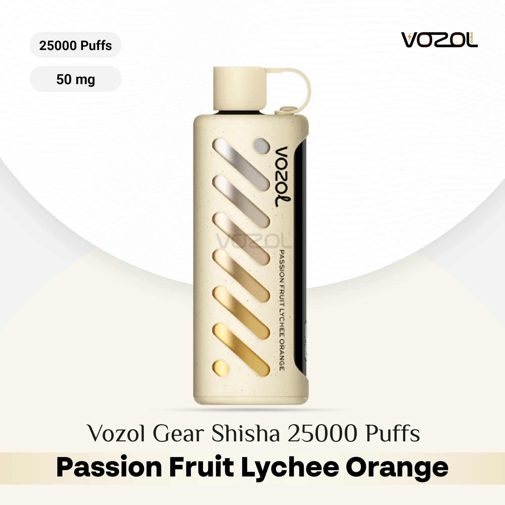 Vozol Gear Shisha 25000 Passion Fruit Lychee Orange in Dubai